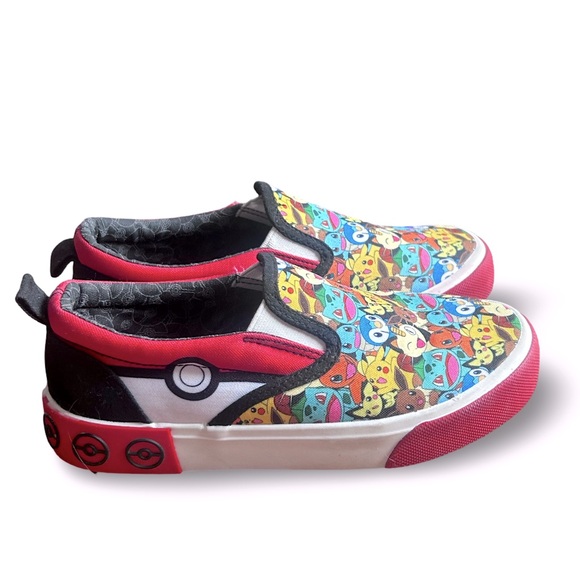 Pokemon | Shoes | Pokemon Pokeball Groundup Pikachu Slip On Shoes ...